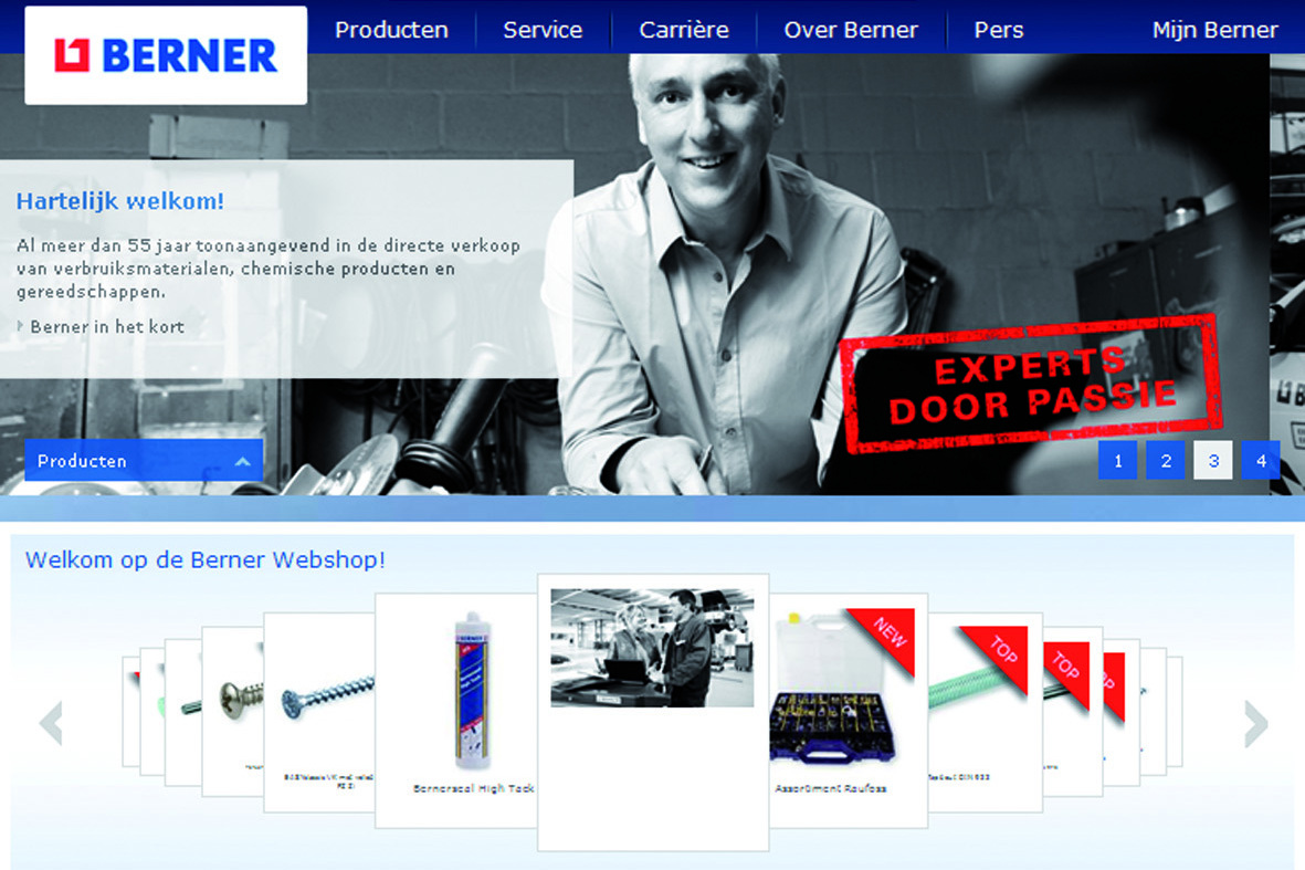 Vernieuwde webshop Berner