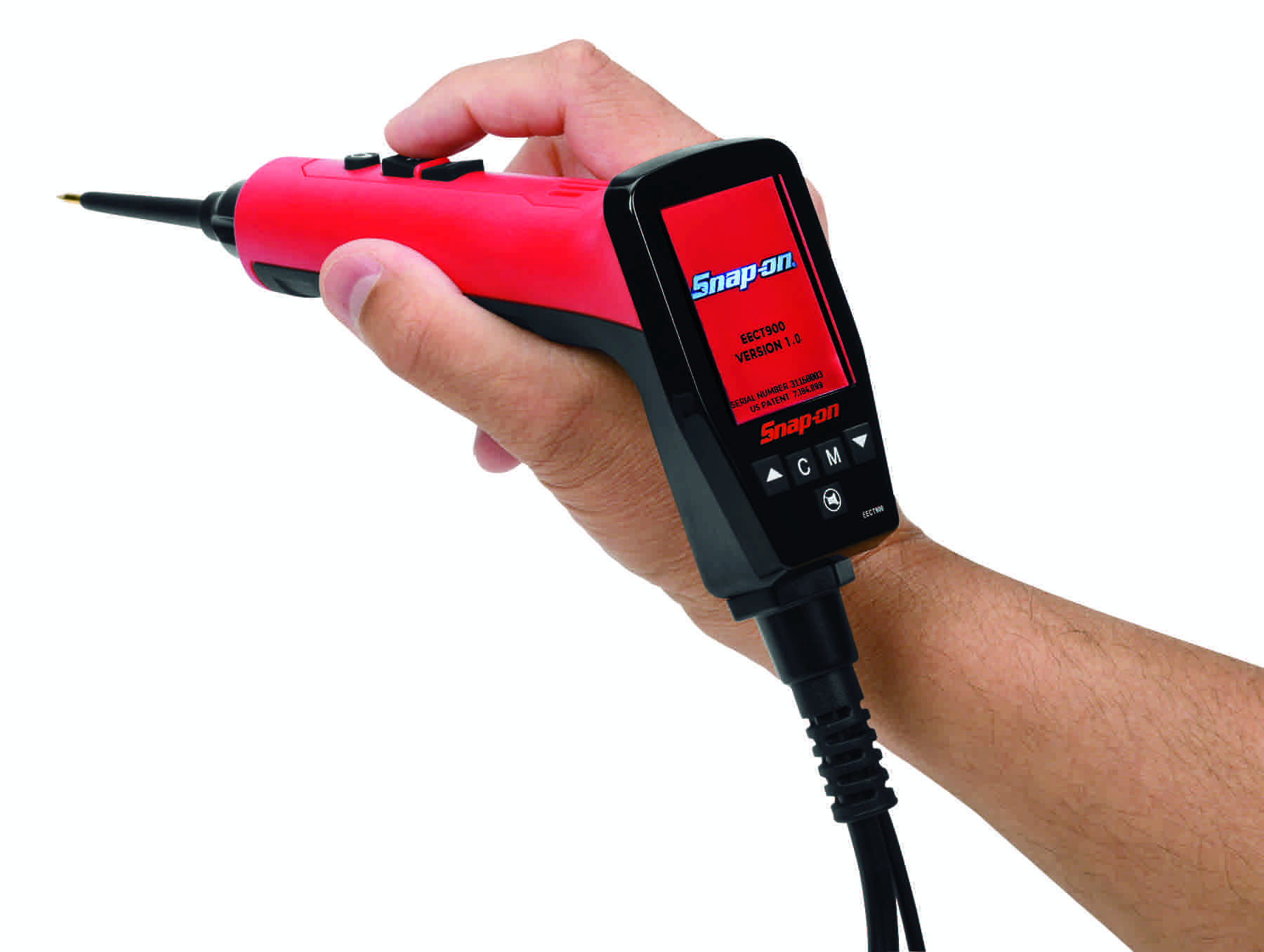 Snap on power probe store