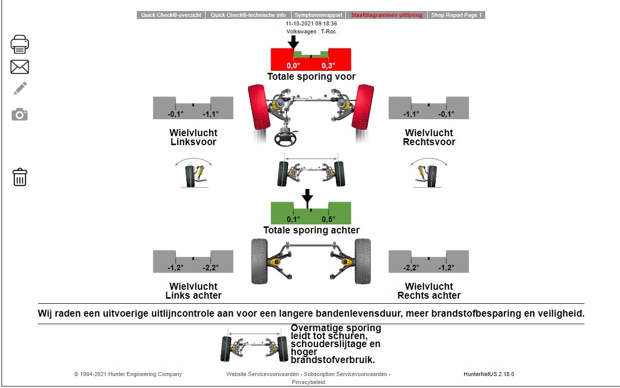Stap voor stap: uitlijn- en profielmeting met Hunter Quick Check Diagnose